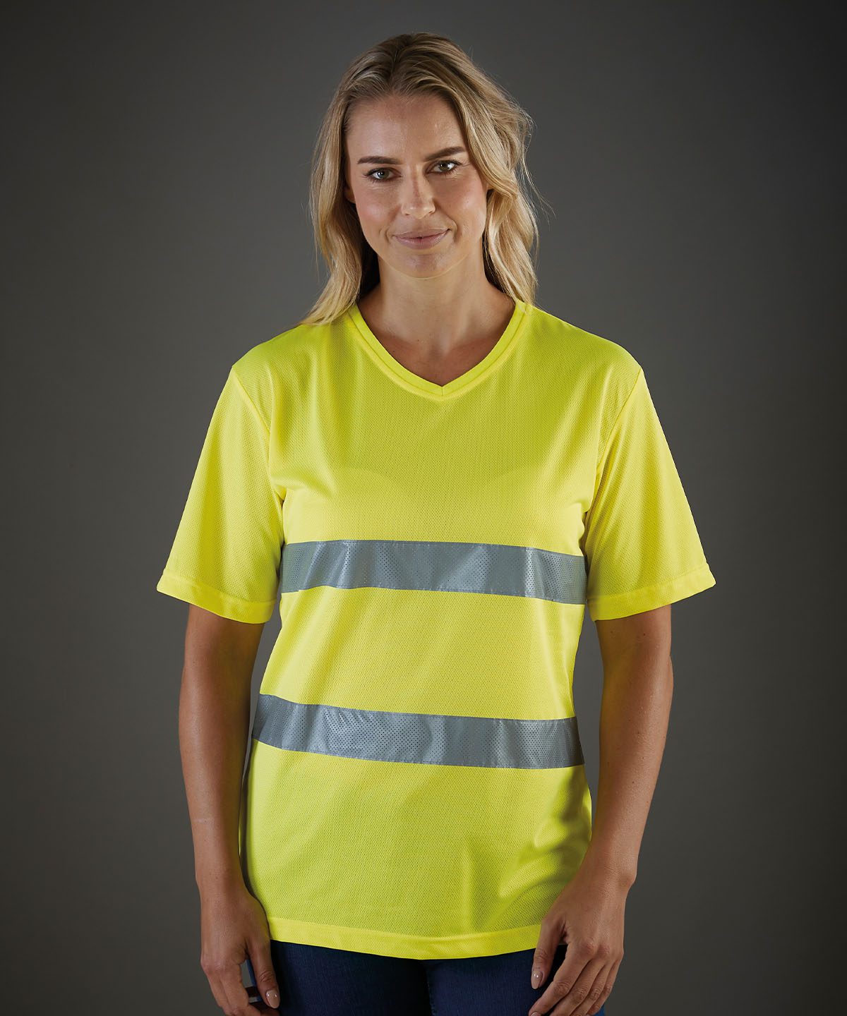 Yoko Hi-vis top cool super light v-neck t-shirt (HVJ910) Free ...